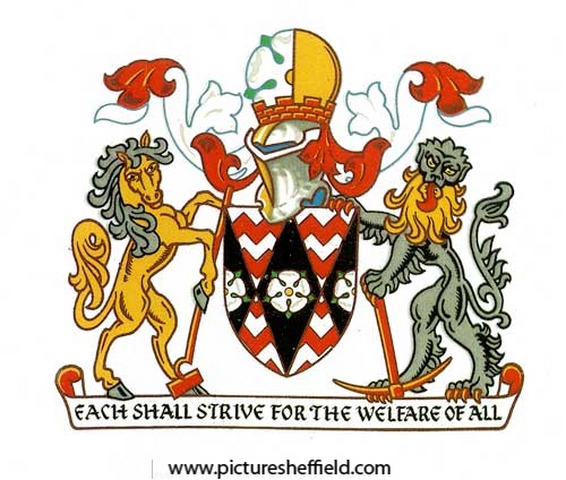 Coat of arms of the South Yorkshire County Council(1978-1986) : r/heraldry
